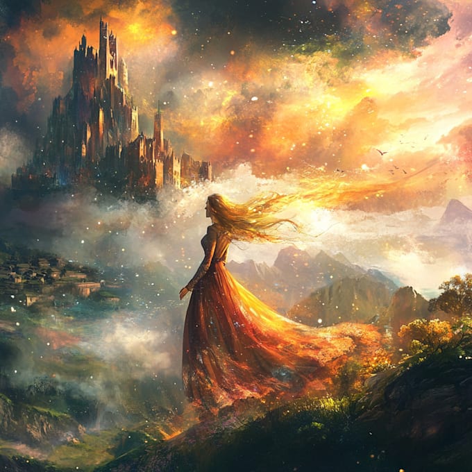 Draw fantasy illustration book cover for you by Clemwart | Fiverr