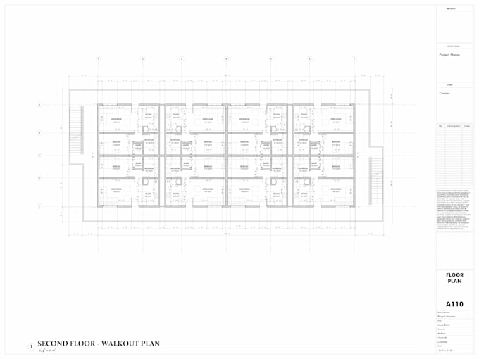 Draft architectural 2d floor plans for commercial buildings in autocad ...