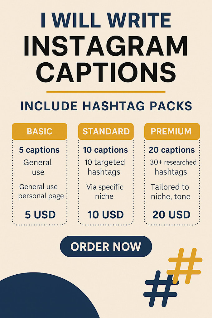 Catchy instagram captions for social media by Creative_afia | Fiverr