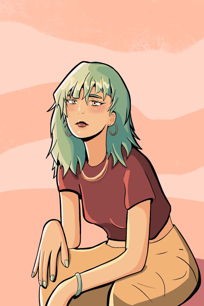 Draw cartoon anime art pfp fanart by Klocjusz | Fiverr