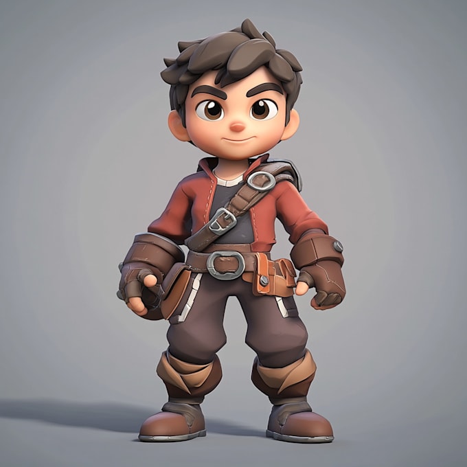 Draw 3d character modeling for games and films by Dannishaown | Fiverr