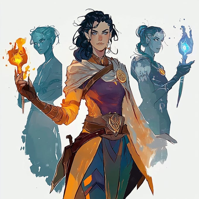 Draw your dnd character art by Mosqaro | Fiverr