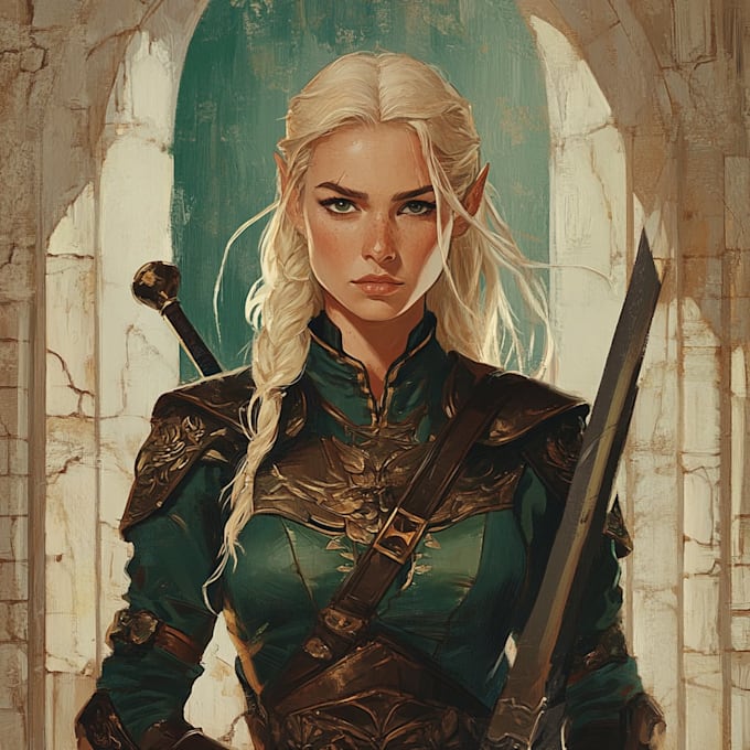 Design dnd character art and dnd character art by Stingobloru | Fiverr