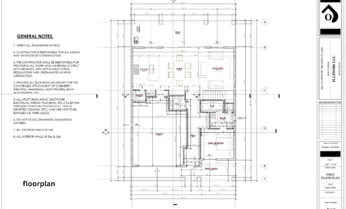 Modify floor plan, site plan, hvac, adu, roof plan, elevation, rendering
