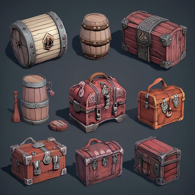 Draw 3d model objects, props and weapons by Boncaturner | Fiverr