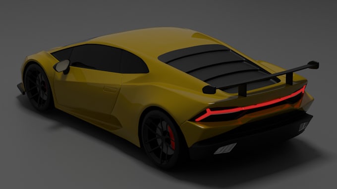 Create realistic 3d car model from ai generated image by Rezqybelva ...