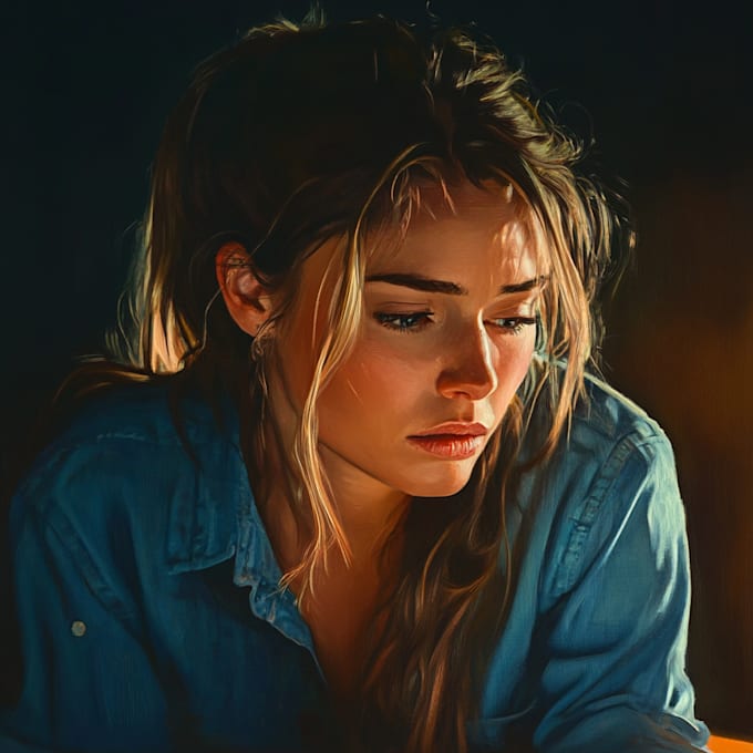 Do hand drawing realistic digital oil painting portrait by ...