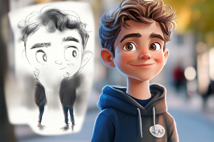 Draw you in any cartoon, anime or caricature by Avaoots | Fiverr