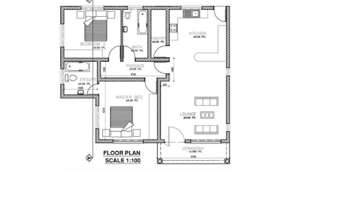 Draw 2d floor plan site plan mep plan in auto cad by Felix_k23 | Fiverr