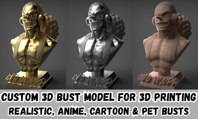 Sculpt 3d bust model 3d rendering for 3d bust anime bust models for 3d ...