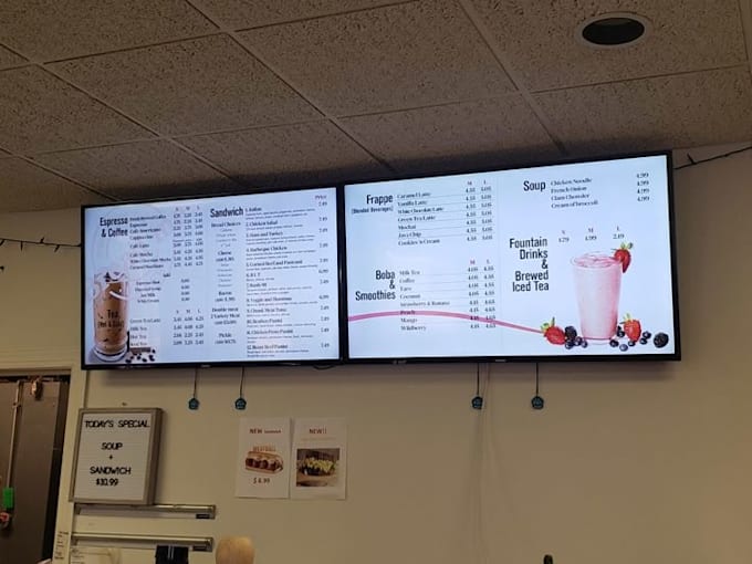 Design eye catching digital menu design and animated menu boards by ...