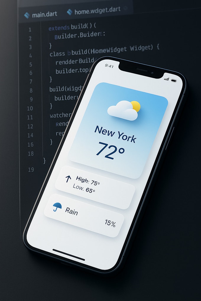 Develop responsive flutter frontend apps for ios and android by ...