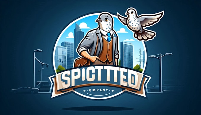 Design spotted dove mascot logo with satisfaction guaranteed by Husayn ...