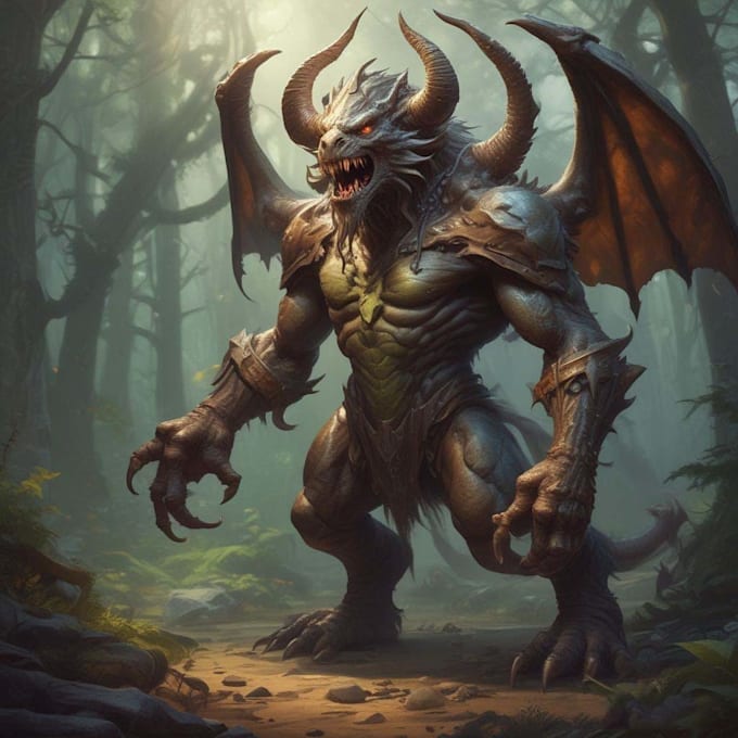 Design dnd fantasy character and monster concept art by Seokopus | Fiverr