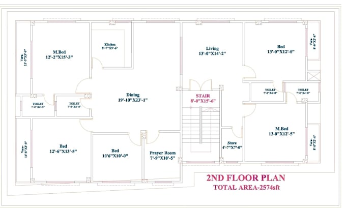 Draw autocad 2d floor plan, 2d drawing,architecture drawing by Drafting ...