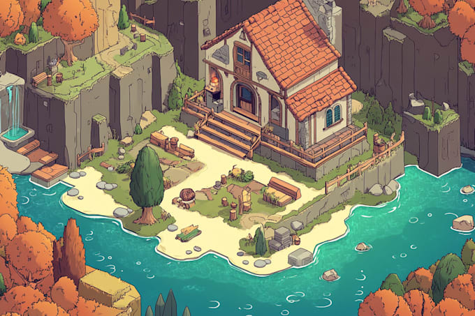 Draw vector rv park maps, campground maps by Noelinou44 | Fiverr