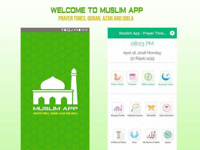Develop muslim prayer app, ramadan app, food delivery app, islamic app, hajj app by Smithroy0941 ...