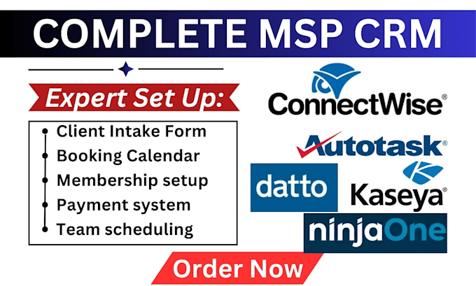 Setup connectwise autotask datto kaseya vsa syncro ninjaone pulseway nable by Dores01 | Fiverr
