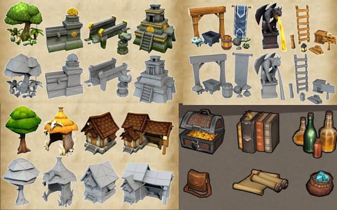 Design isometric 2d game assets pixel art sprites rpg character and gui ...