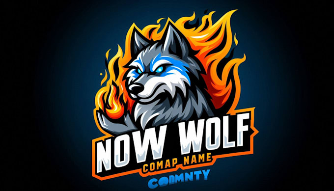 Make a high quality blaze wolf mascot logo for you with new concept by ...