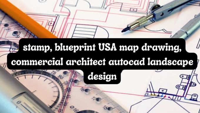 Stamp, blueprint usa mep drawing, commercial architect autocad ...