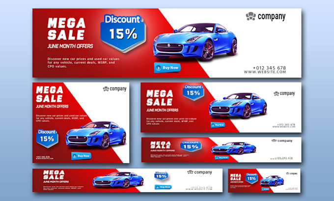 Design high converting google ads banner and website slider by Md_mafij ...