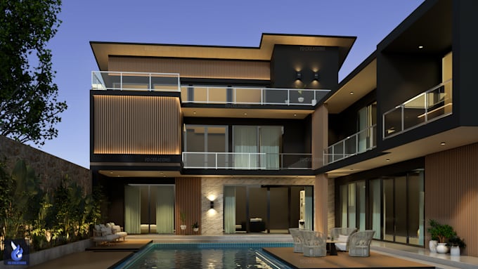 Do create 3d archviz rendering eksterior by Fd_creations | Fiverr