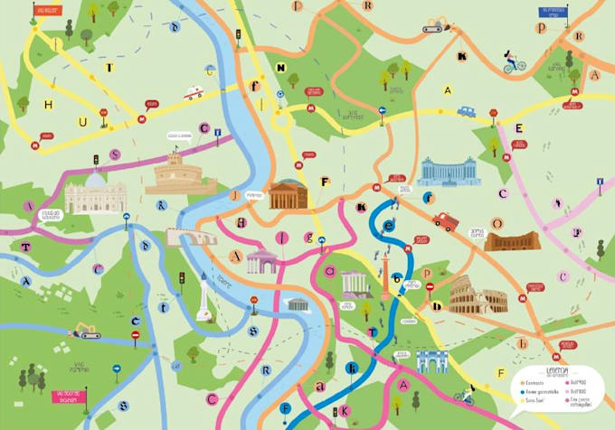 Draw vector map illustrator by John78823 | Fiverr