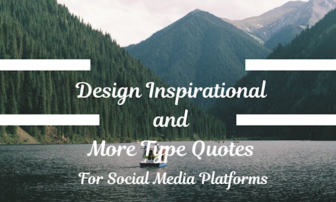 Design inspirational and motivational quotes for social media by ...