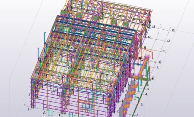 Design structural analysis steel structure load calculation sap2000 with drawing by Berlin_43 ...