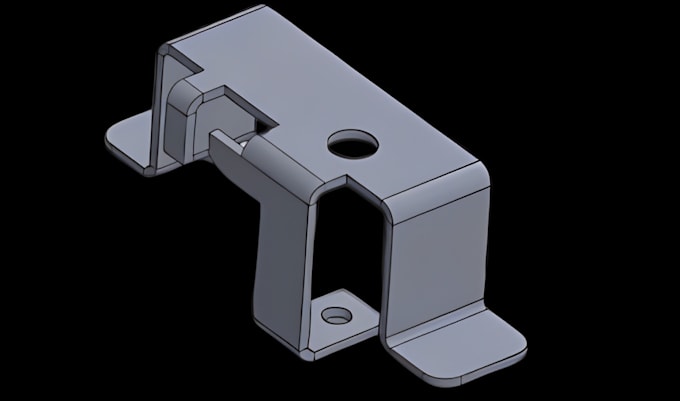 Design metal sheet, 3d model, dxf file, autocad, solidworks, fusion 360 ...