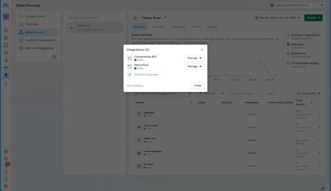 Setup or fix meta pixel, conversion api, gtm, server side and ecommerce ...