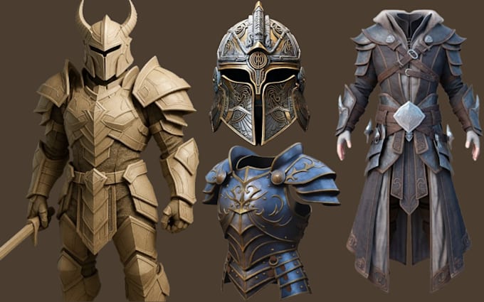 3d anime cosplay model diorama cosplay creation wearable armor mask for ...