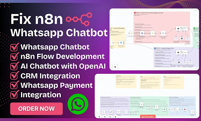 Fix n8n whatsapp chatbot whatsapp business api whatsapp automation ...