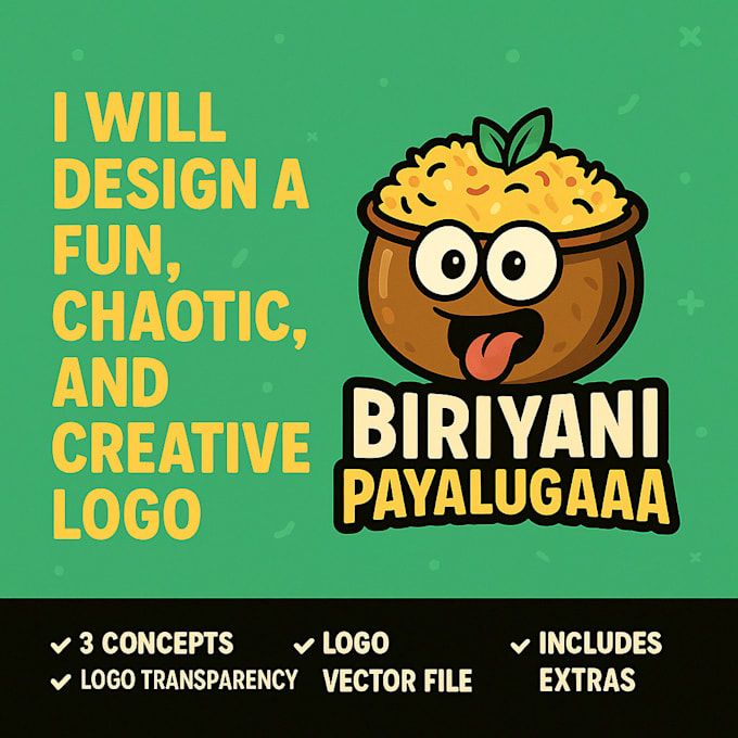 Design a fun, chaotic, and creative logo for your brand by Arasu7221 ...