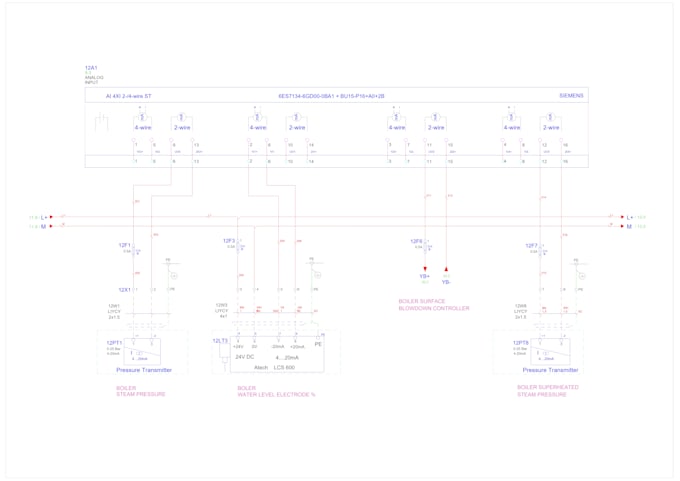 Draw and design plc panel wiring diagram by Zain_abdin_86 | Fiverr