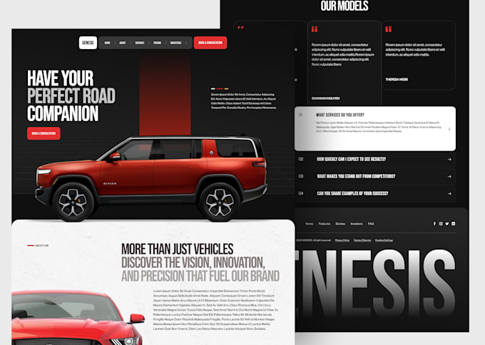 Do figma website design, website ui ux mockup or landing pages in figma or xd by Designerowl02 ...