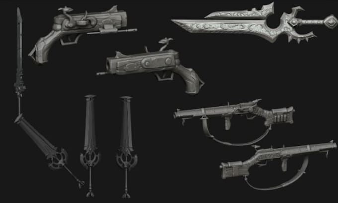 Sculpt 3d cosplay props 3d airsoft 3d weapons for printing gun model ...