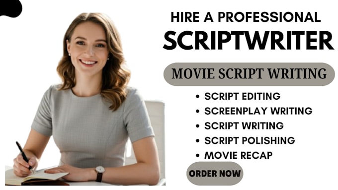 Screenplay writing, movie script writing, script writing, script editing by Charity_write01 | Fiverr