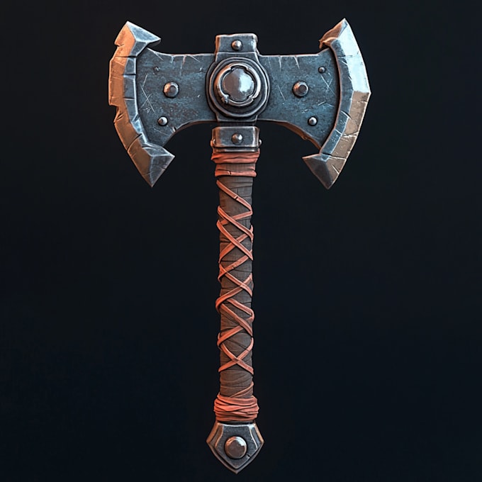 Create a 3d weapon illustration for gaming by Anjavanden | Fiverr