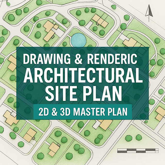 Draw and render architectural site plan 2d 3d master plan by Johnanch0r ...