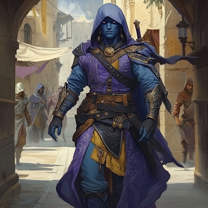 Illustrate dnd, fantasy character and dnd character in the dnd style by ...