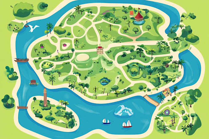 Make rv park, campground map, parking plan, vector map by Mayanksssa ...