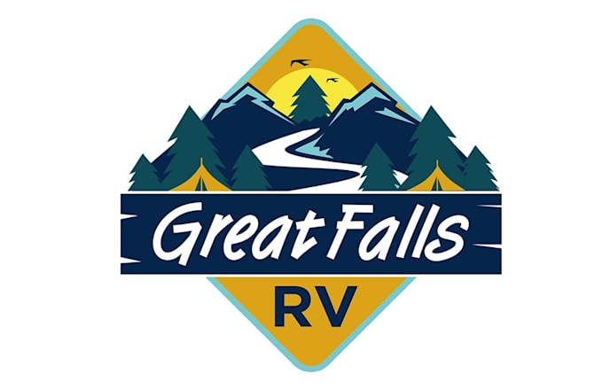 Create a custom retro river logo design by Lincoln_marko | Fiverr