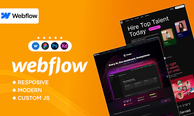 Convert your figma design into a pixel perfect webflow website by R_umer | Fiverr