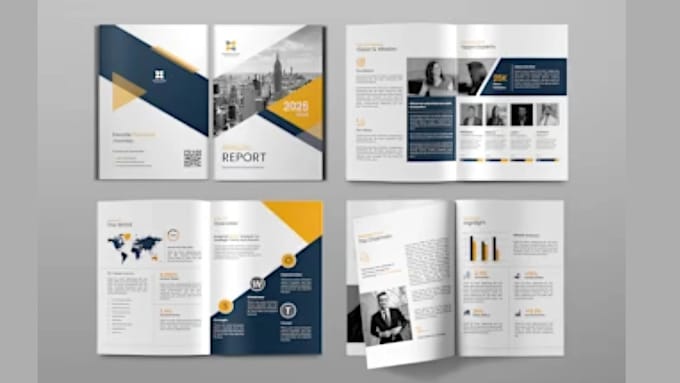 Capability statement company profile real estate brochure bifold ...