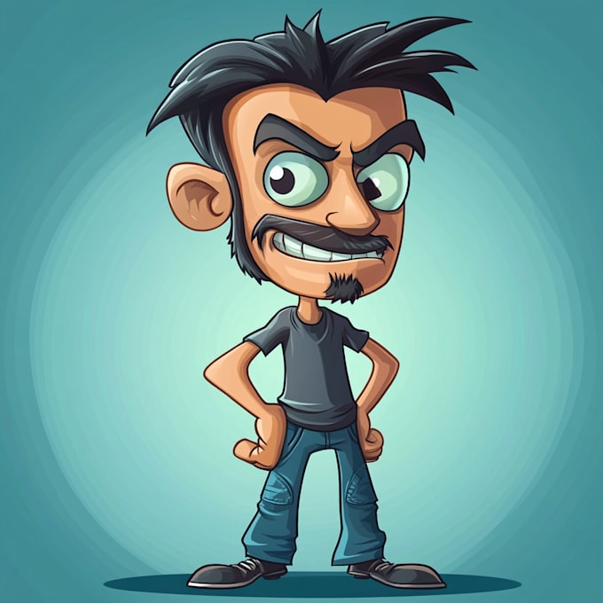Draw any cartoon character in full color by Ultrixies | Fiverr