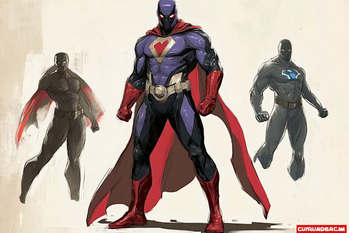 Create concept art superhero character design for comics by Elspetange ...