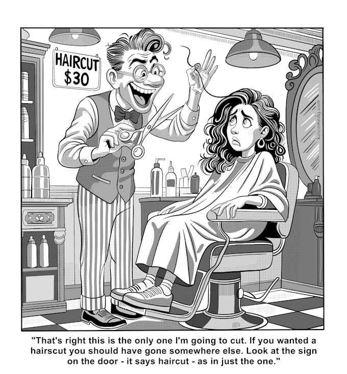 Draw a clever and funny cartoon by Ilkemkarakas | Fiverr