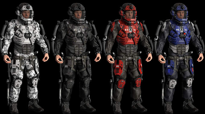 Conceptual 3d modular character,3d soldier model,ue5,lego,glb model for ...